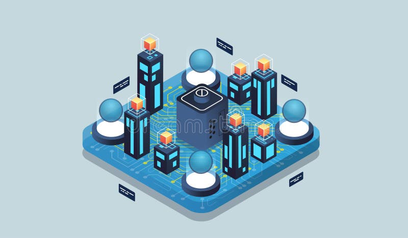 Isometric Design Concept Virtual Reality And Augmented Reality Software Development And