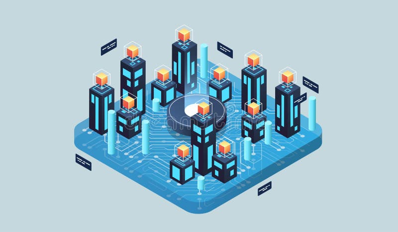 Isometric Design Concept Virtual Reality And Augmented Reality Software Development And