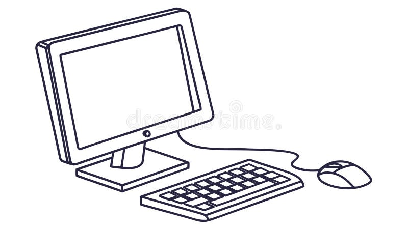 An Isometric Desktop Computer Setup for Tech and Business Concepts, Vector Design Generative AI ...