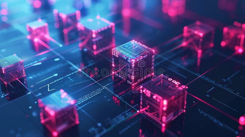 Isometric Digital Blocks Connection with Each Other and Shapes Crypto ...