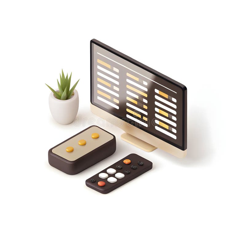 Isometric Digital Display Stock Illustrations – 25,918 Isometric ...