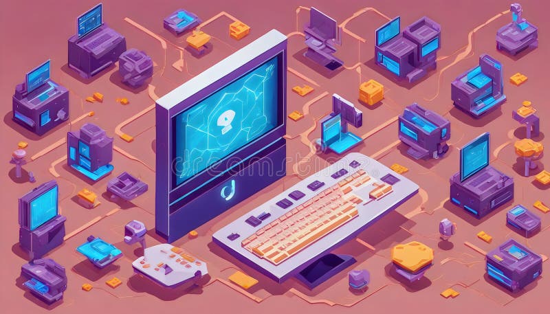 Isometric Computer Network Stock Illustrations – 51,921 Isometric ...
