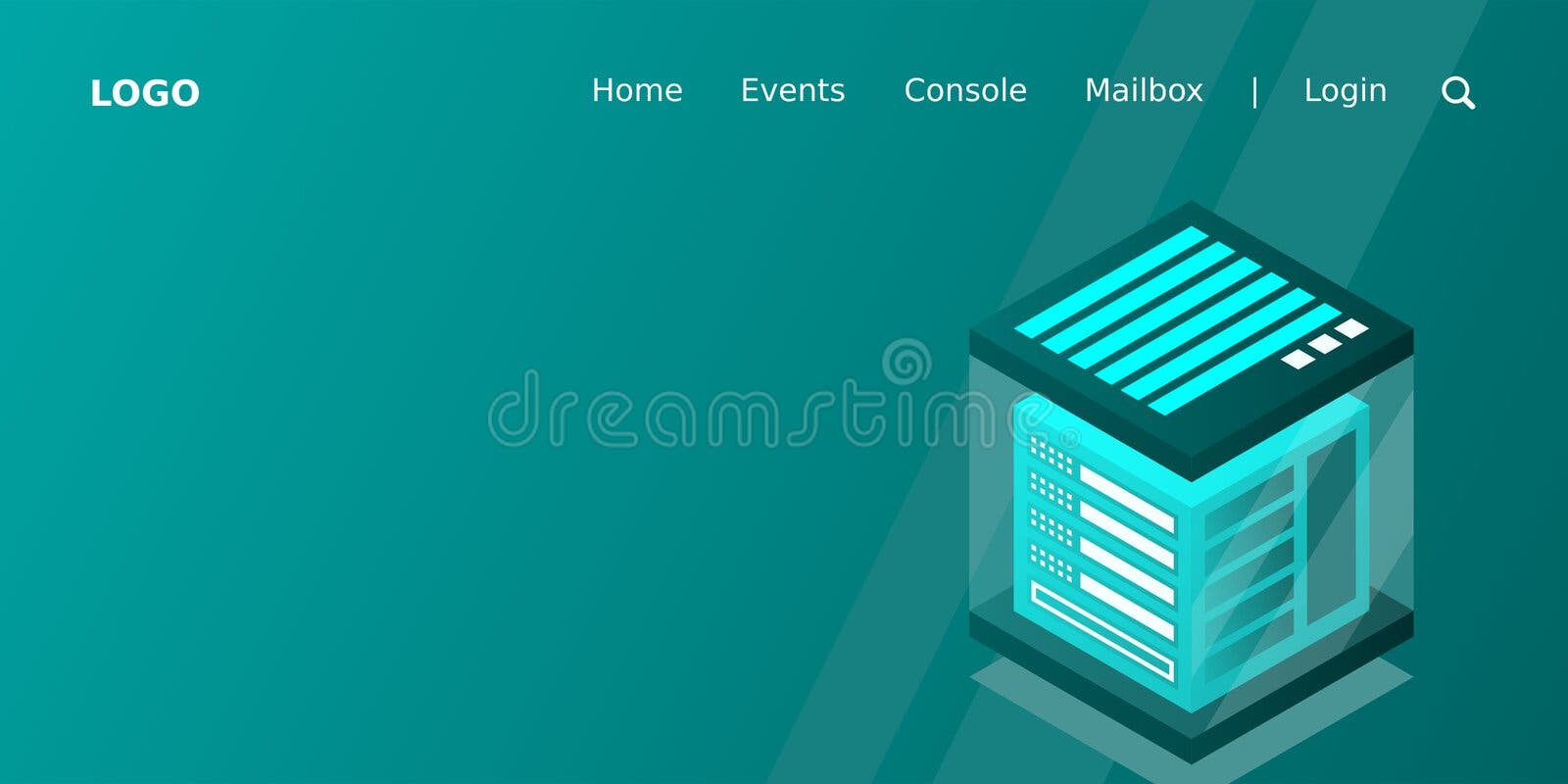 Isometric Digital Technology Web Banner. BIG DATA Machine Learning ...