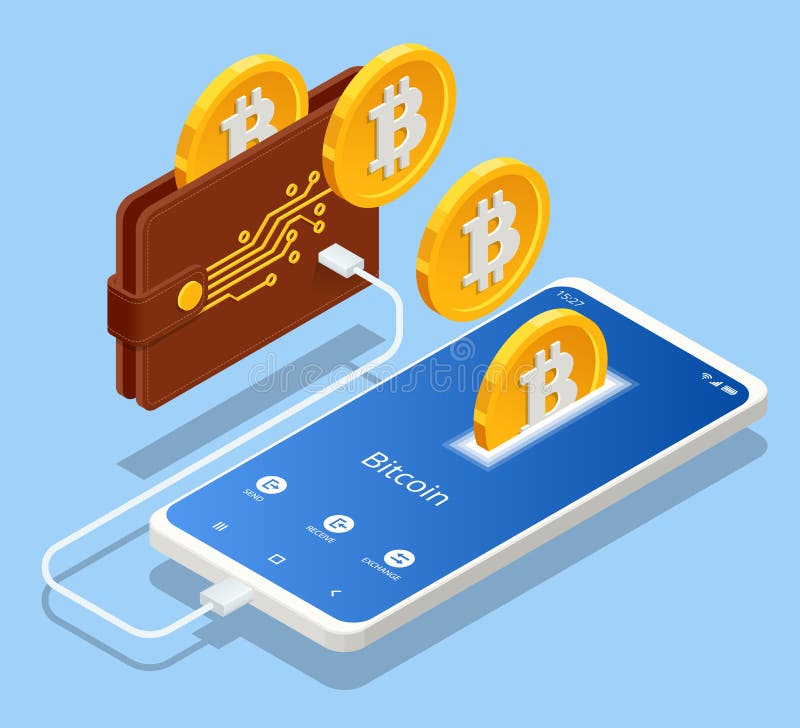 Isometric Digital Wallet Technology for Cryptocurrency Bitcoin. Digital ... Isometric Digital Wallet Technology for Cryptocurrency Bitcoin. Digital ...