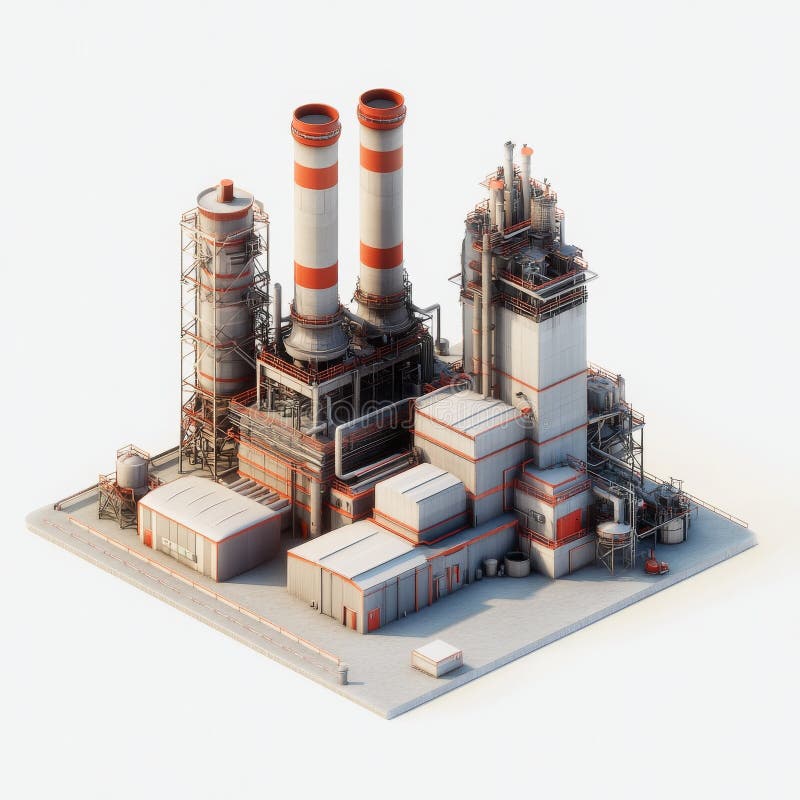 This Isometric Diorama Mimics 3D Icon Rendered Models and is Isolated ...