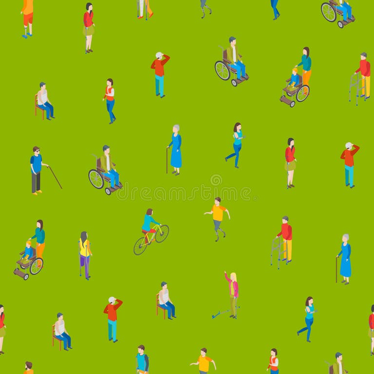 Isometric Disabled People Characters Stock Illustrations – 95 Isometric ...