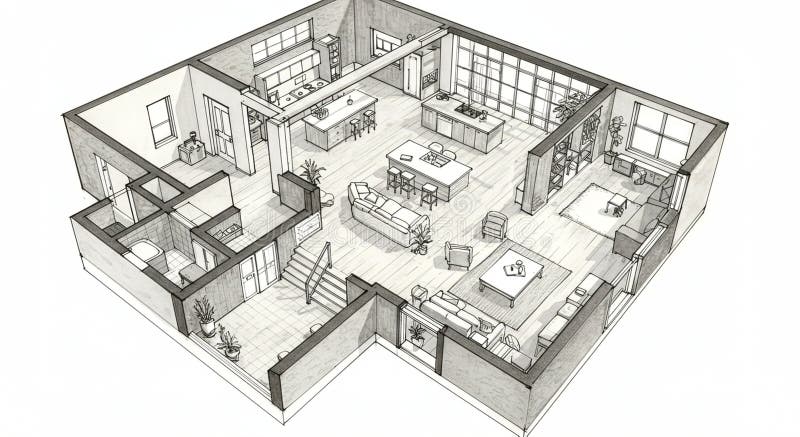 Isometric Plan Drawing Stock Illustrations – 13,000 Isometric Plan ...