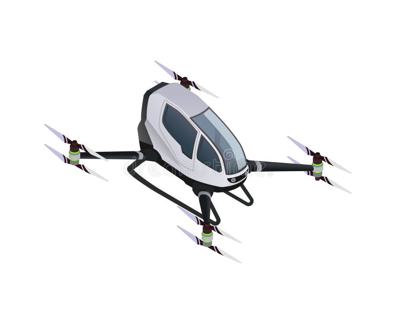 Isometric Drone Illustration Stock Vector - Illustration of navigation ...