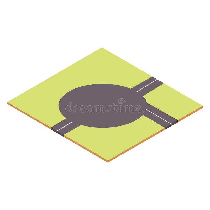 Isometric Empty Street Vector Stock Vector - Illustration of commercial ...
