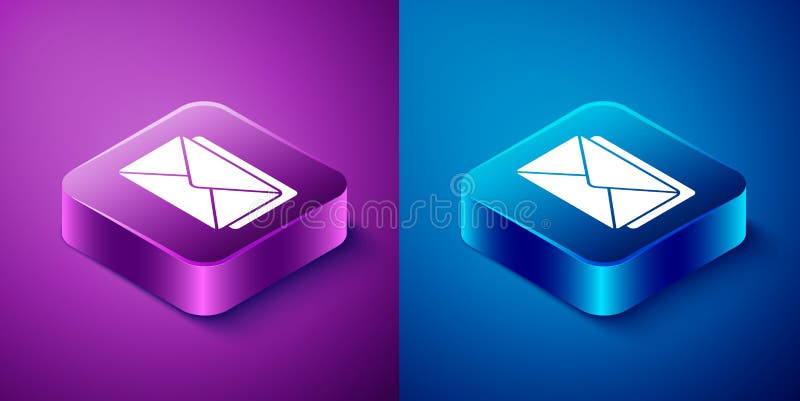 Purple Email Symbol Isolated White Stock Illustrations – 615 Purple ...