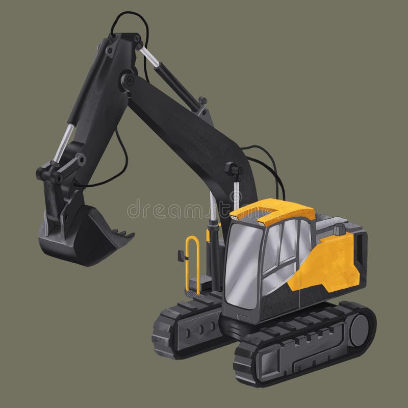 Excavator 2d Stock Illustrations – 14 Excavator 2d Stock Illustrations ...