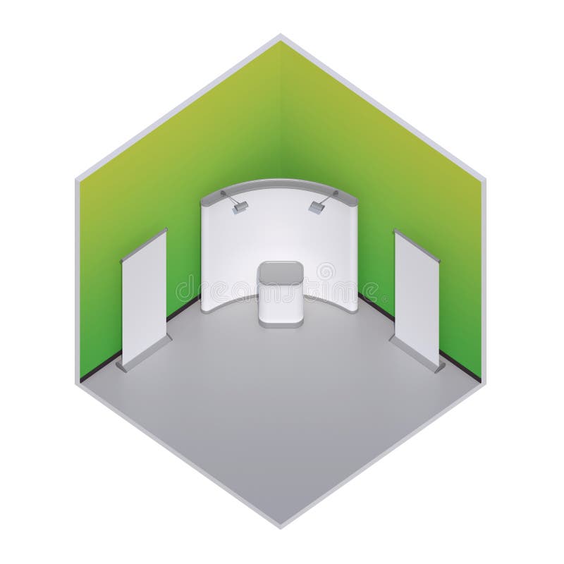 Isometric Exhibition Booth Stock Illustrations – 501 Isometric ...