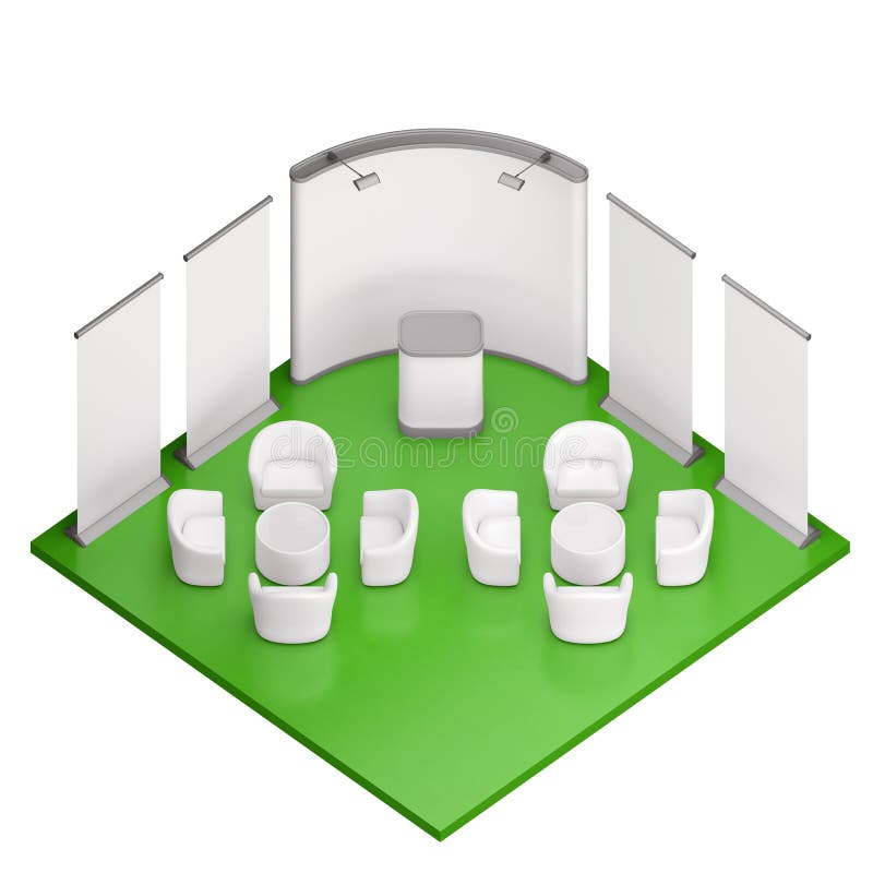 Isometric Exhibition Booth Stock Illustrations – 501 Isometric ...