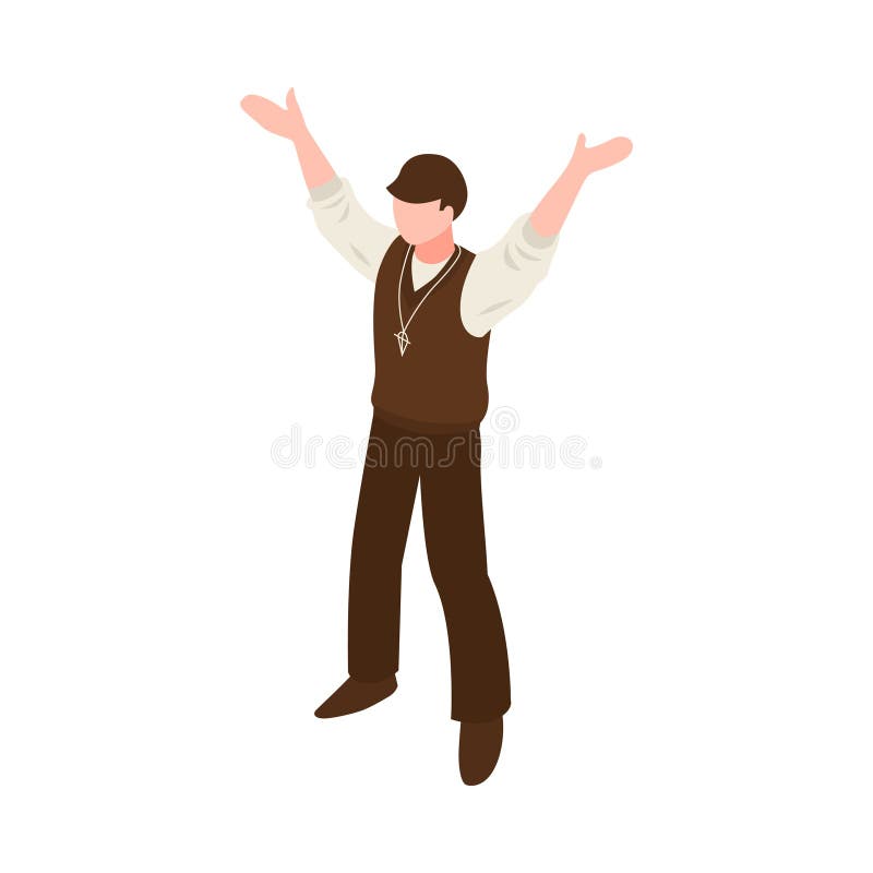 Isometric Prophet Icon stock vector. Illustration of mystery - 273536446