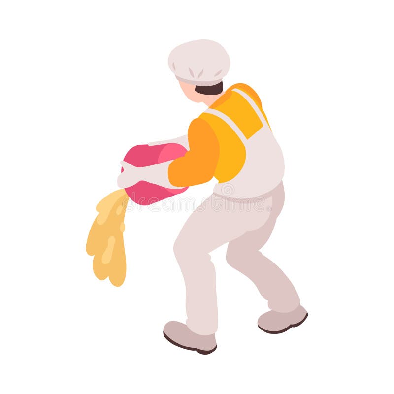 Isometric Factory Worker stock vector. Illustration of decorative ...