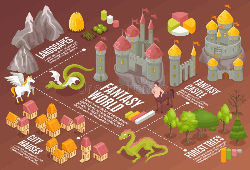 Isometric Fantasy RPG Game Character Vector Icons Set Illustration ...
