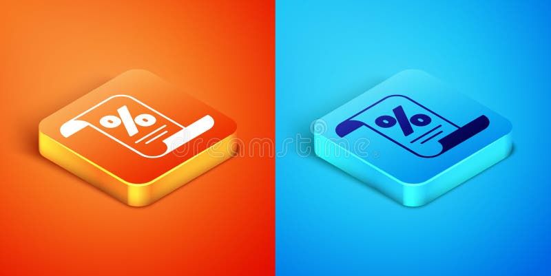 Orange invoice template stock vector. Illustration of paper - 85963145