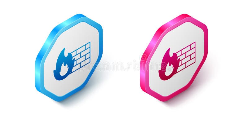 Isometric Network Fire Wall Stock Illustrations – 148 Isometric Network ...
