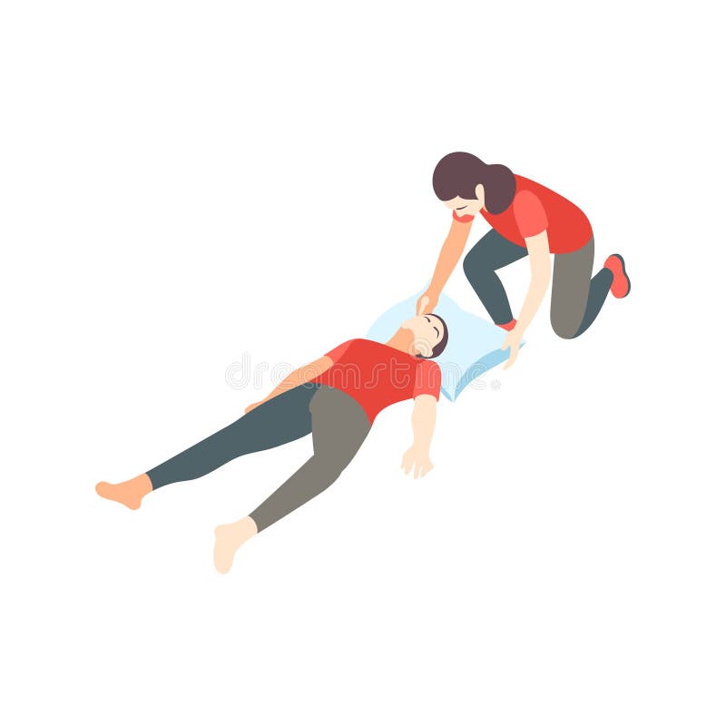 First Aid Recovery Position Stock Illustrations – 124 First Aid ...