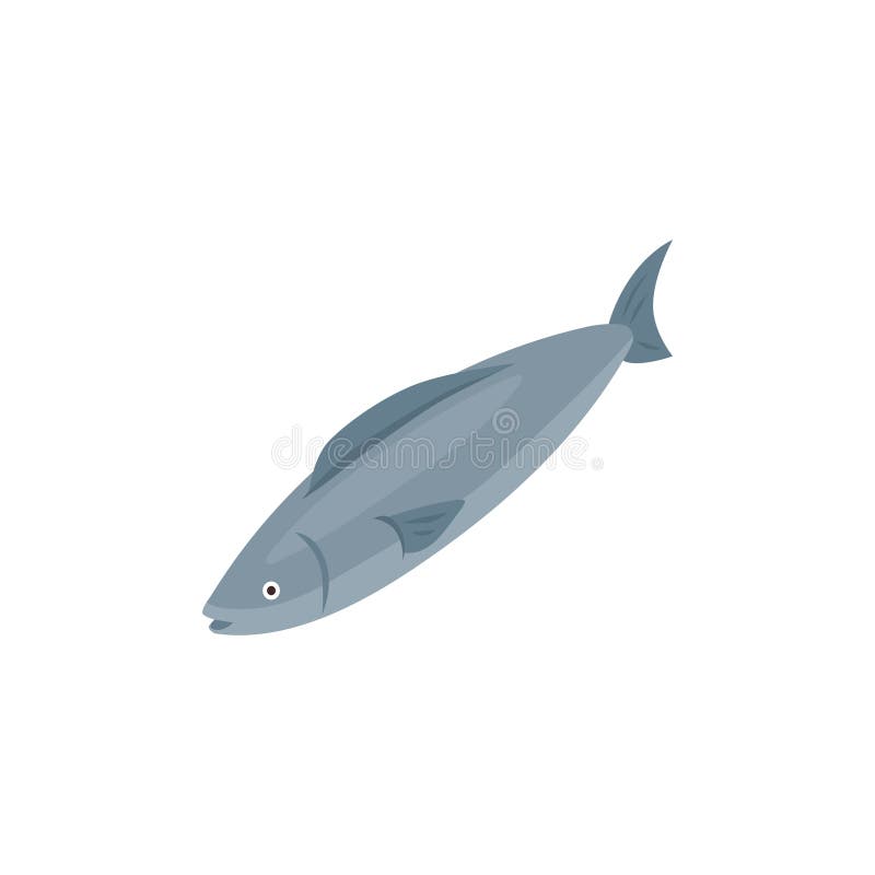Isometric Fish Icon stock illustration. Illustration of river - 207966744