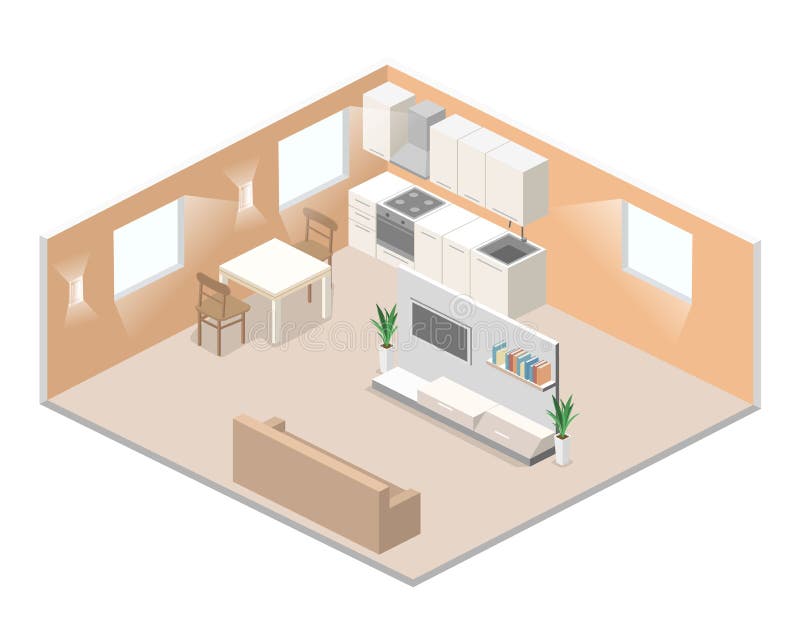Studio Apartment Clipart Stock Illustrations – 175 Studio Apartment ...