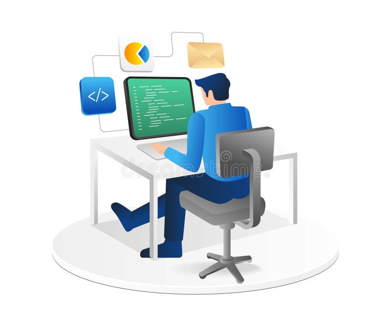 Typing Job Application Stock Illustrations – 378 Typing Job Application ...