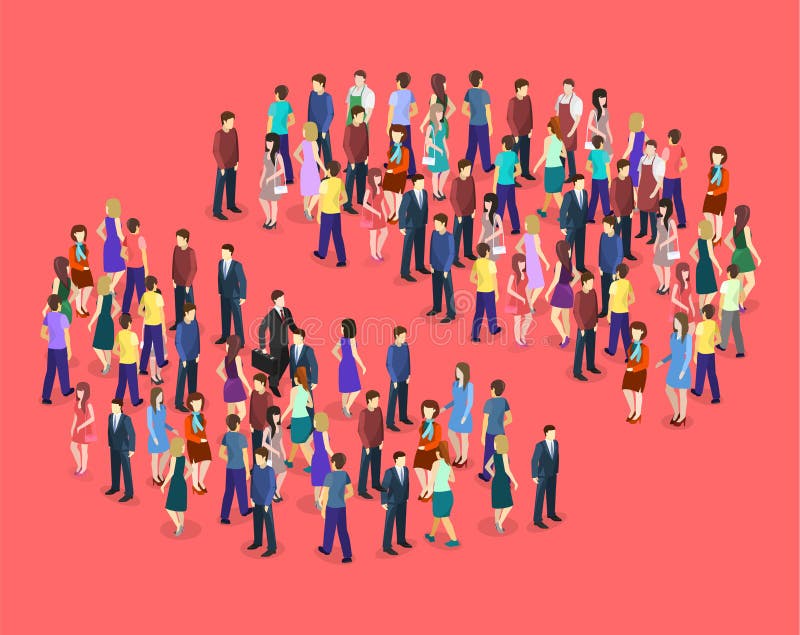 Infographic Chart Consisting Crowd People Stock Illustrations – 16 ...