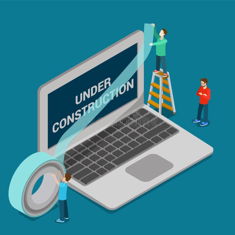 Isometric Flat 3d Men Scotch Screen Vector Under C Stock Vector ...