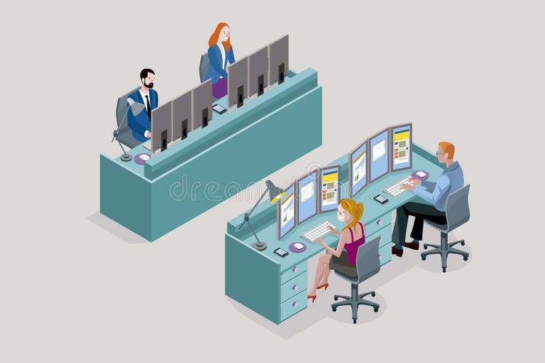 Monitors Multiple Stock Illustrations – 669 Monitors Multiple Stock ...