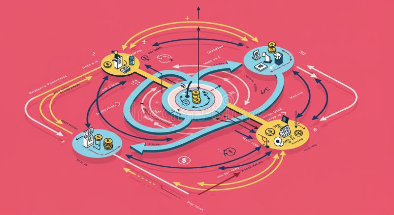 Interconnected Workflows Stock Illustrations – 333 Interconnected ...