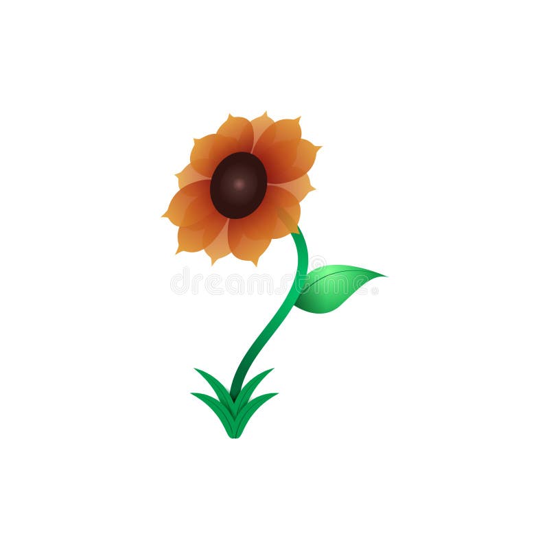 Isometric Flower. Vector Illustration Decorative Design Stock Vector ...