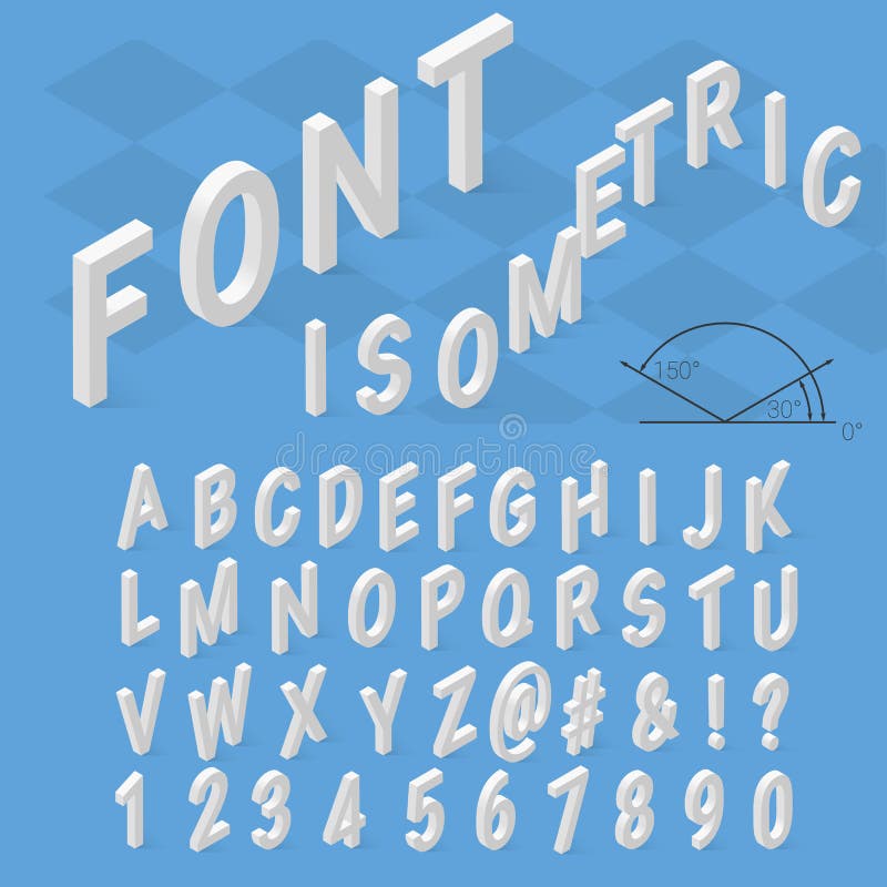 Isometric Font Alphabet with Drop Shadow on White Stock Vector ... Isometric Font Alphabet with Drop Shadow on White Stock Vector ...