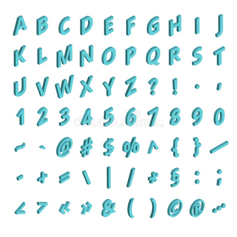 3d Isometric Alphabet Vector Font. Isometric Letters, Numbers and ... 3d Isometric Alphabet Vector Font. Isometric Letters, Numbers and ...