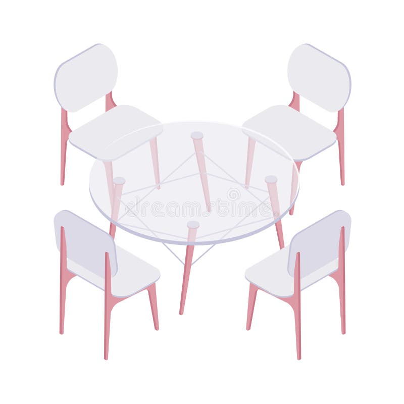 Dinner Table Four Chair Stock Illustrations – 239 Dinner Table Four ...