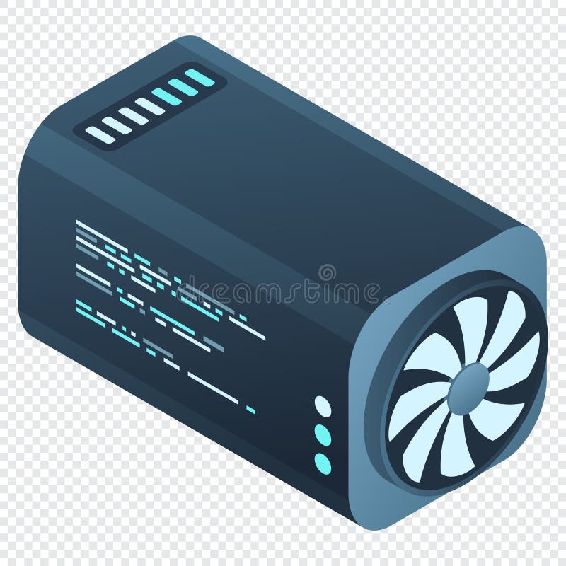 Isometric Futuristic Server. Isometric Database or Data Center ...