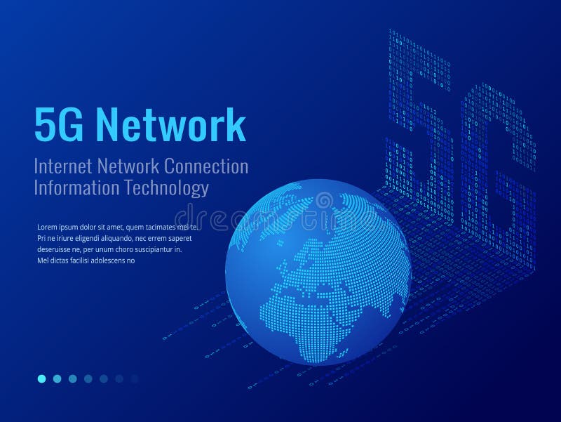 Isometric 5G Network Wireless Systems and Internet Vector Illustration ...