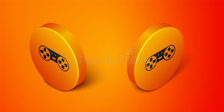 Isometric Game Controller or Joystick for Game Console Icon Isolated on ...