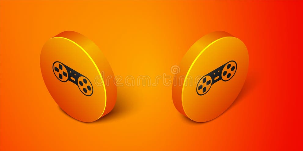 Isometric Game Controller or Joystick for Game Console Icon Isolated on ...