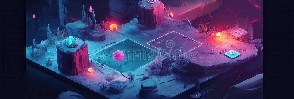 Isometric Gaming-inspired Terrain with Dynamic Lighting and 3D ...