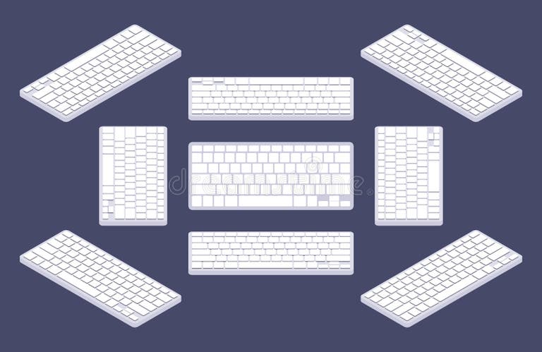 Isometric Keyboard Stock Illustrations – 12,782 Isometric Keyboard ...