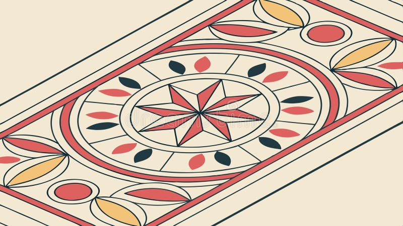 Isometric Geometric Pattern Abstract Tile Design Vector Design Generative AI Stock Vector ...