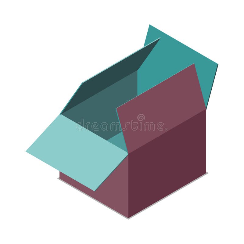 Isometric Gift Box stock vector. Illustration of cardboard - 259151405