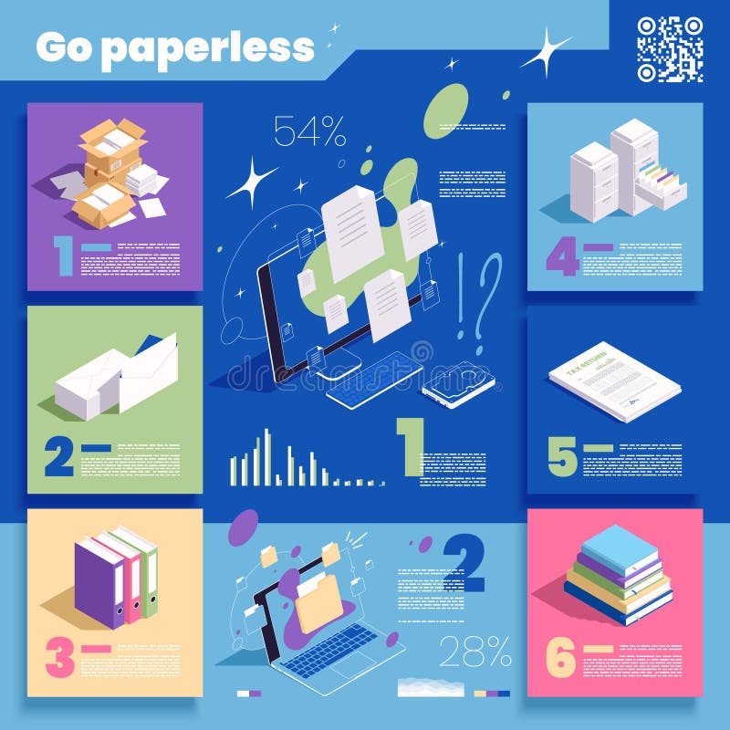 Go Paperless Stock Illustrations – 131 Go Paperless Stock Illustrations ...
