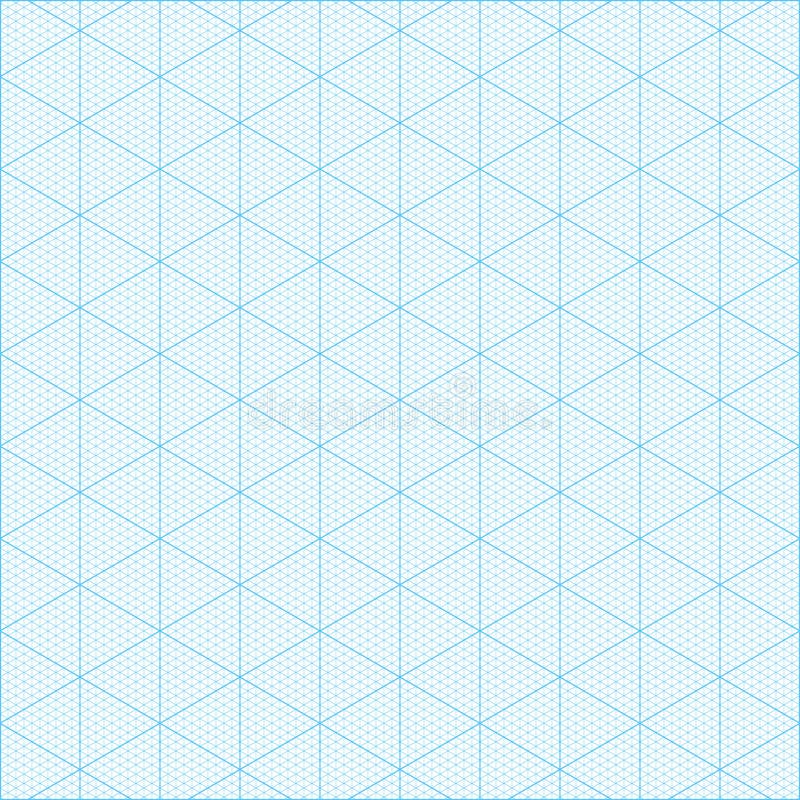 Isometric Graph Paper Grid. Stock Vector - Illustration of guide ...