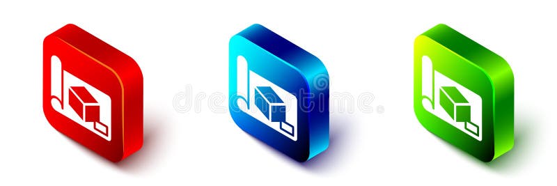 Isometric Graphing Paper for Engineering Icon Isolated on White ...