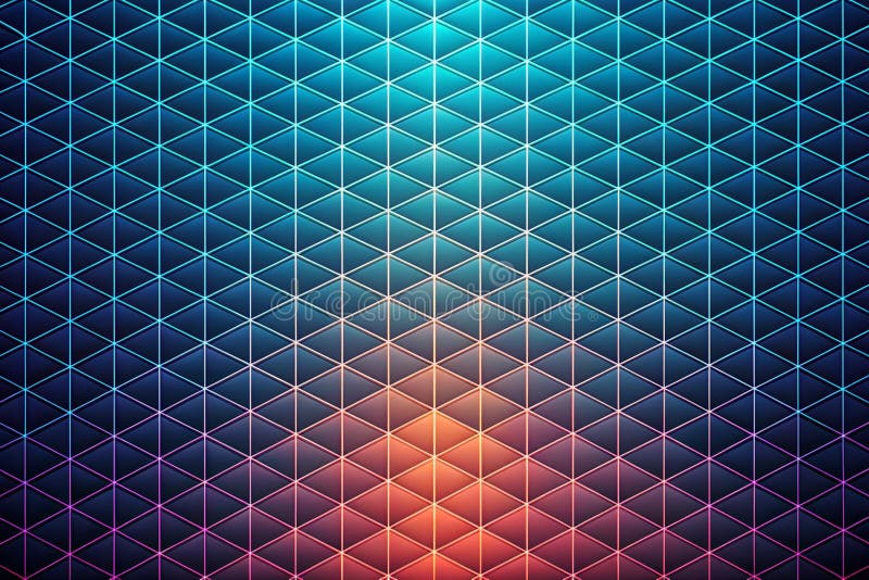 Isometric Grid Background 3D Creating a Sense of Depth Stock ...