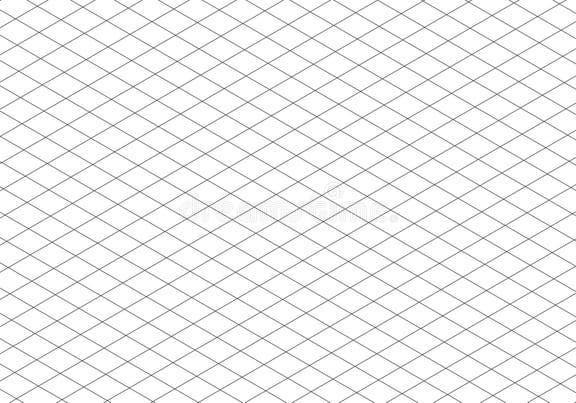 Isometric Grid Line Guide Pattern. 3d Perspective Paper Background ...