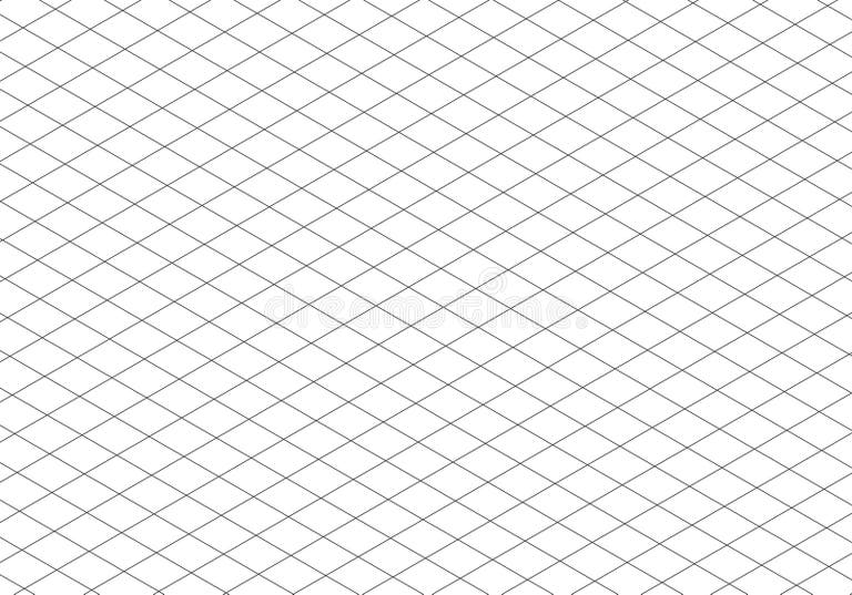 Isometric Grid Line Guide Pattern. 3d Perspective Paper Background ...