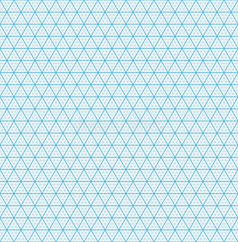 Isometric Grid Paper. Seamless Pattern Stock Illustration ...