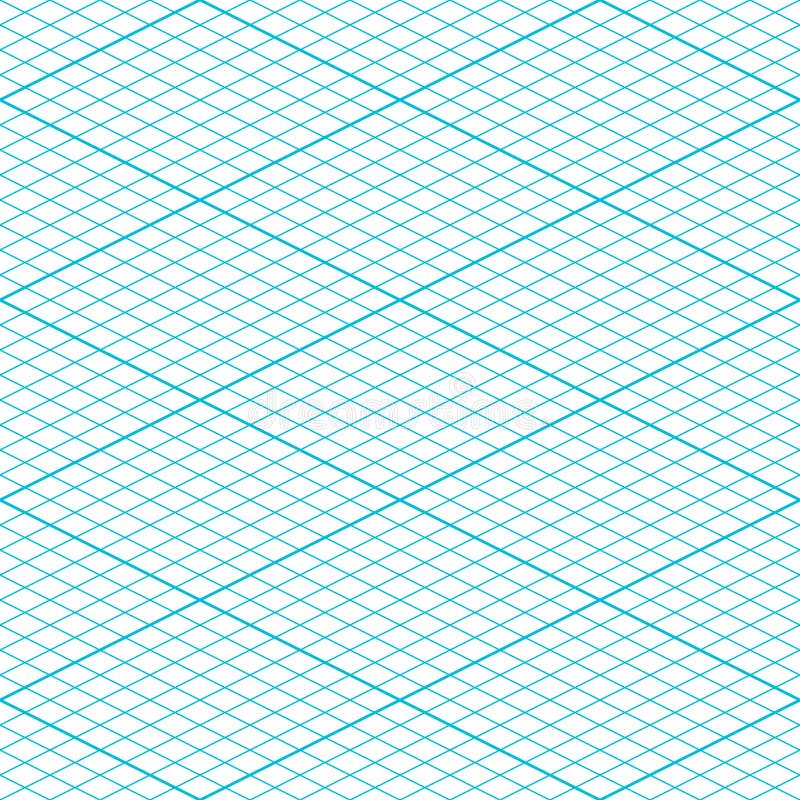 Isometric Grid Paper. Seamless Pattern. Square Grid Background Stock ...